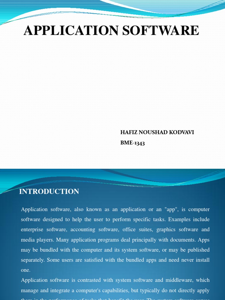 Application Software | PDF | Application Software | Spreadsheet