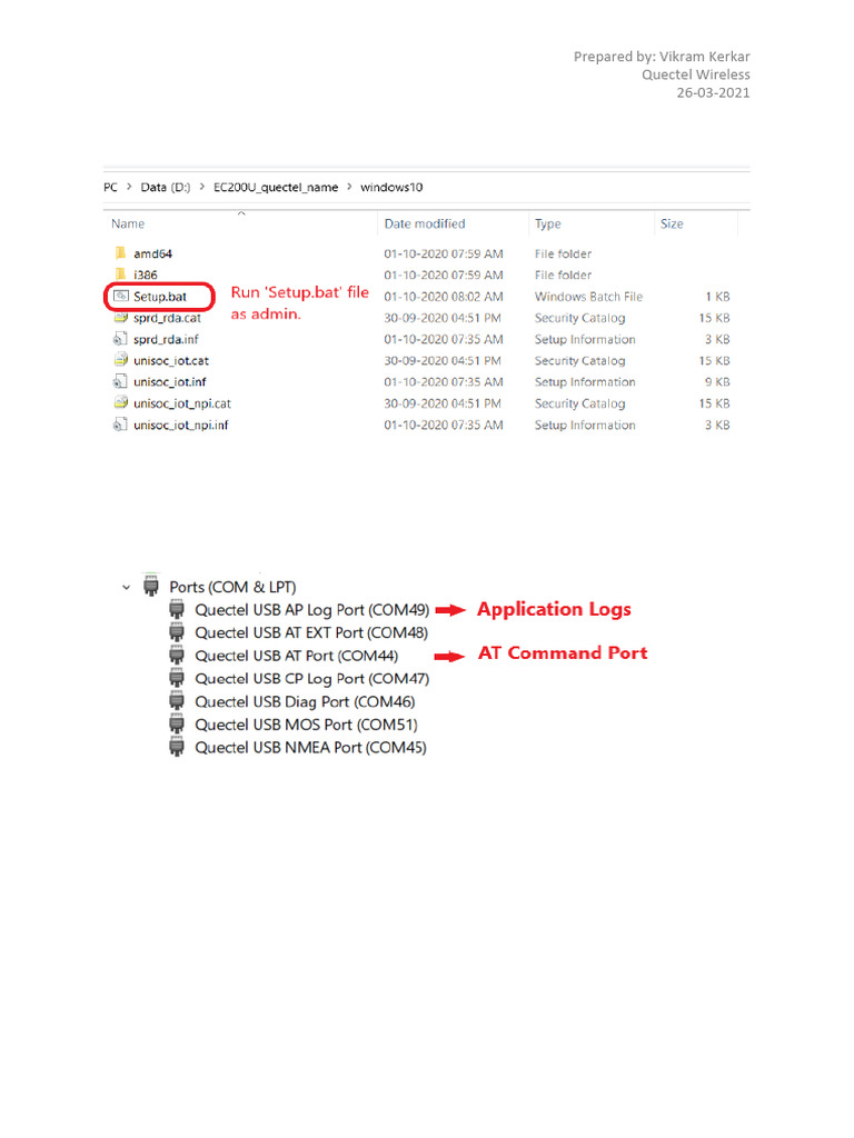 EC200U USB Driver Installation Guide | PDF