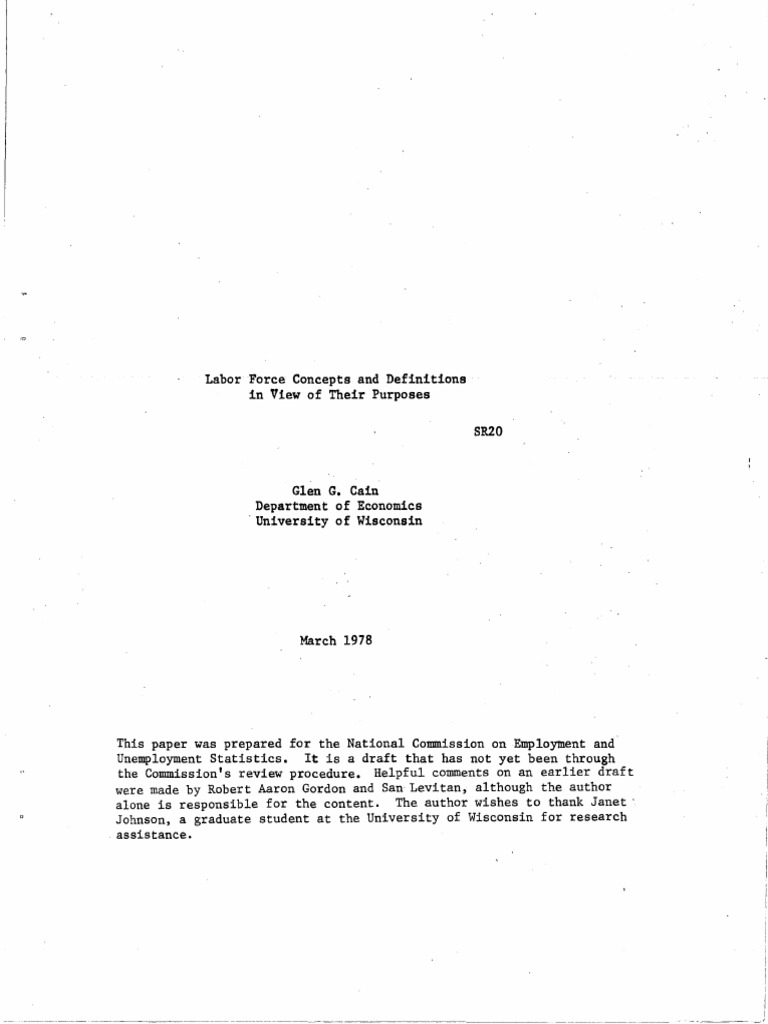 Labor Force | PDF | Unemployment | Labour Economics