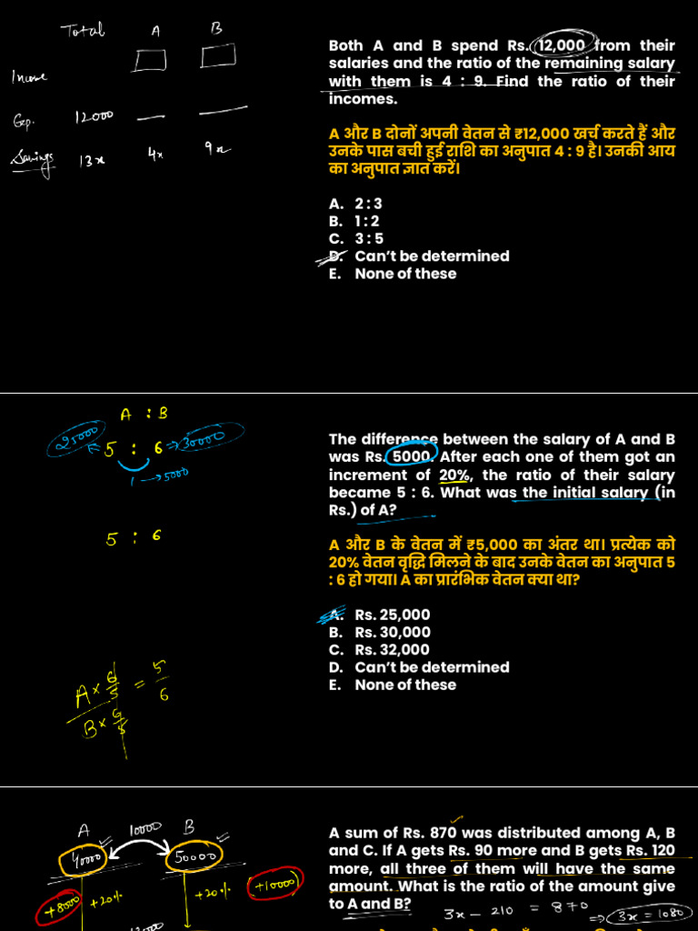 Ratio and Proportion Class 5 | PDF