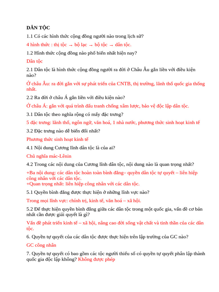 Chương 6 Dân T C - Tôn Giáo | PDF