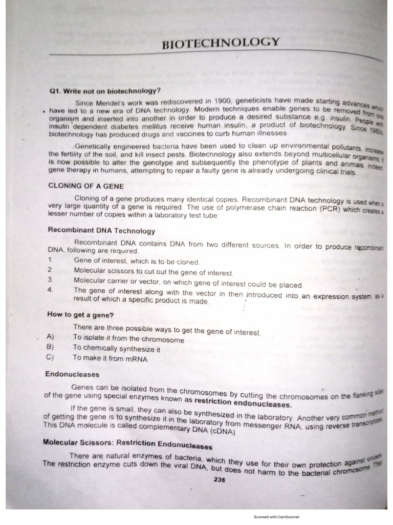 Biotechnology | PDF