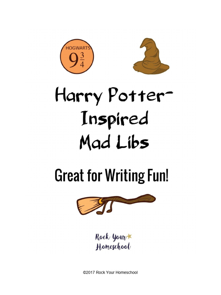 HarryPotter-InspiredMadLibs | PDF | Verb | Grammar