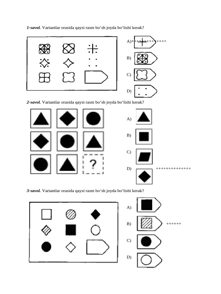 Test UZ 50tali | PDF