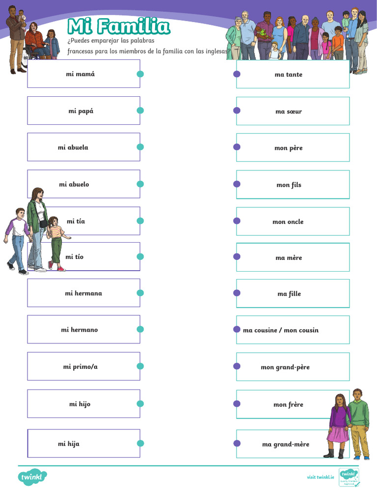 Roi Tpcs 1741880829 French My Family Matching Worksheet Ver 1 c1f0d35c ...