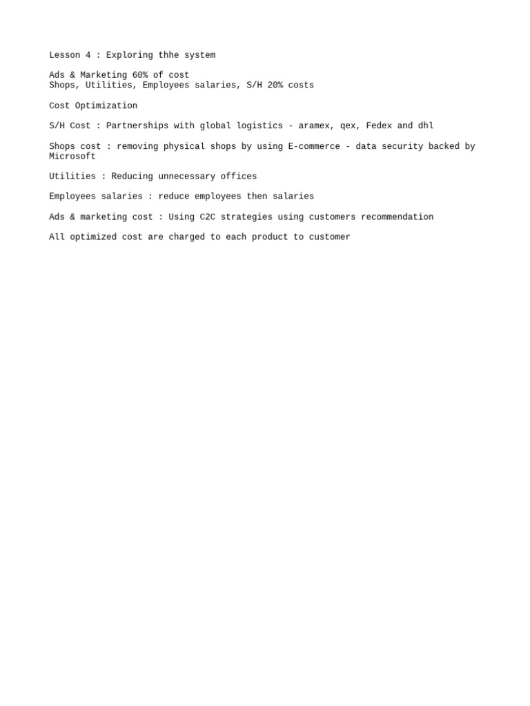 Lesson 4 - Exploring System | PDF