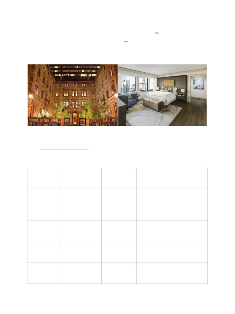 NYC Hotel Options for Delegation Stay | PDF | Buildings And Structures ...
