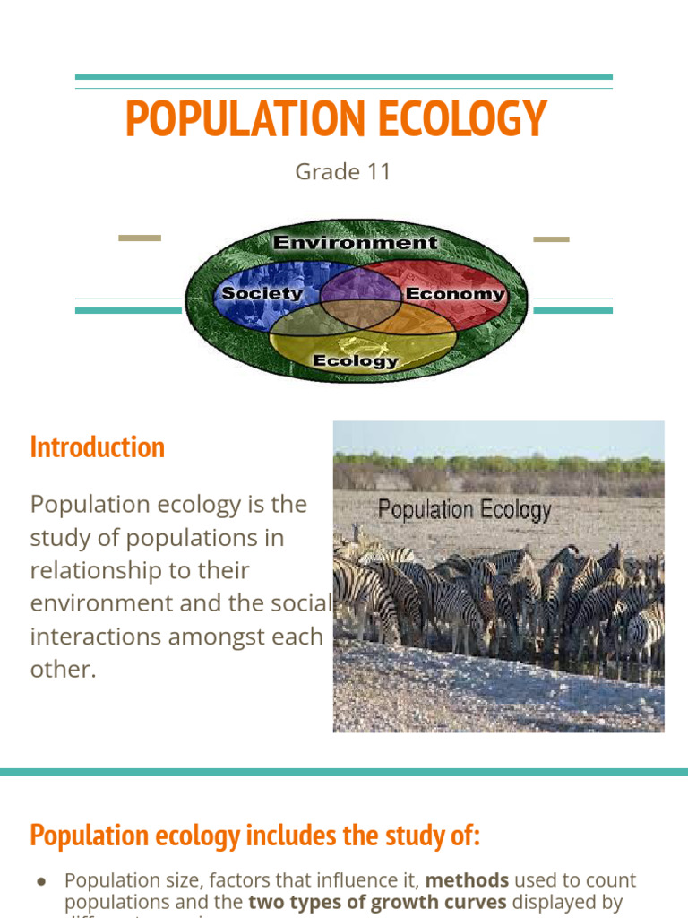 POPULATION ECOLOGY | PDF | Predation | Ecosystem