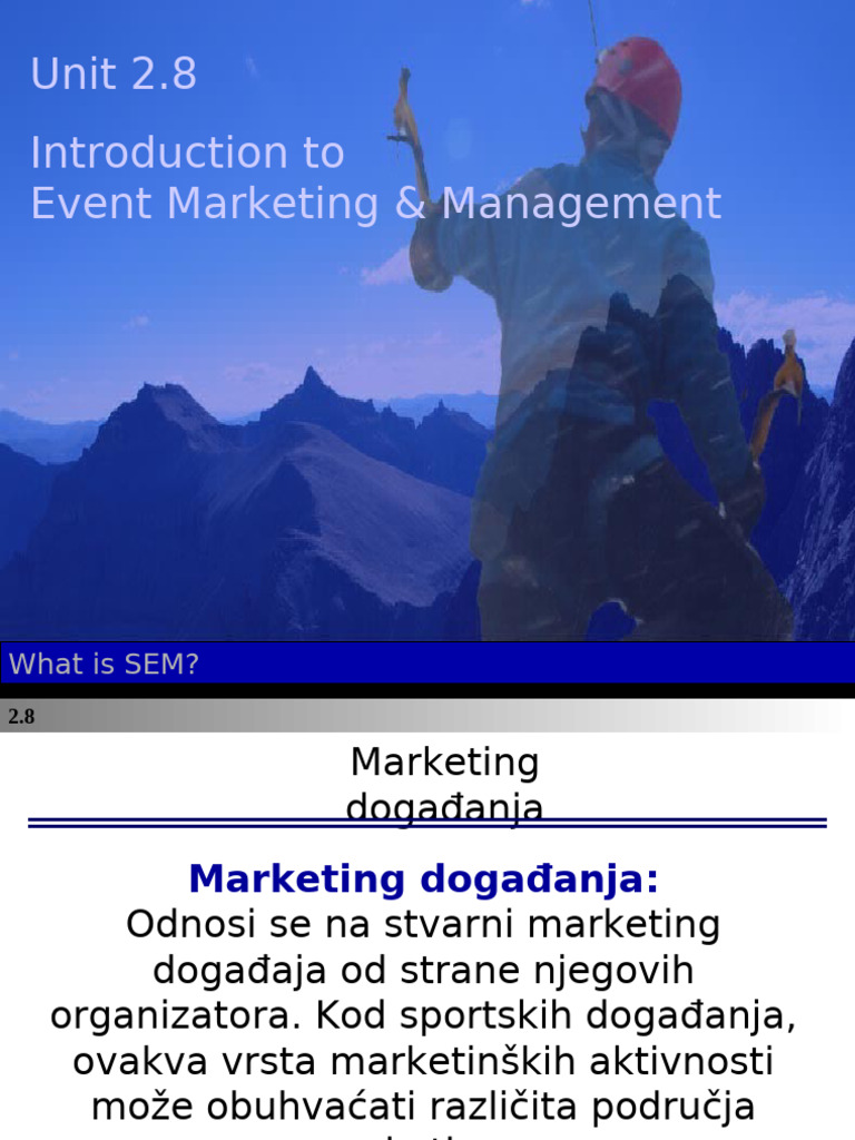 Lesson 2.8 - Slides-Intro to Event Marketing | PDF | Marketing