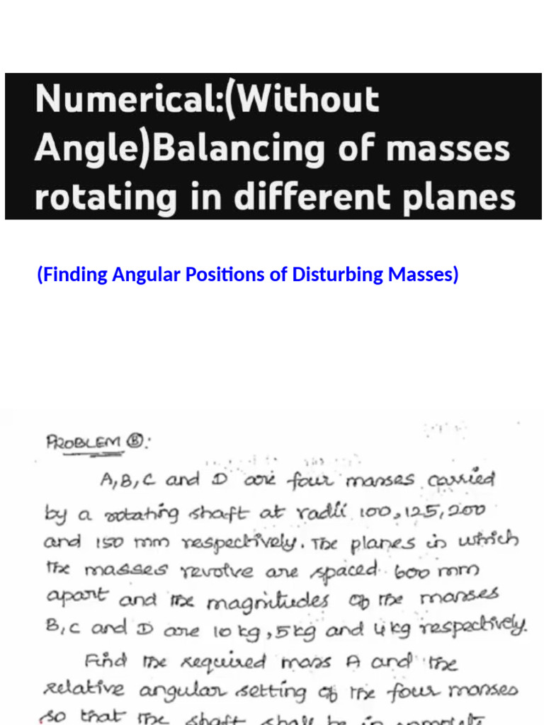 Balancing-Different Planes-No Angles 4 | PDF