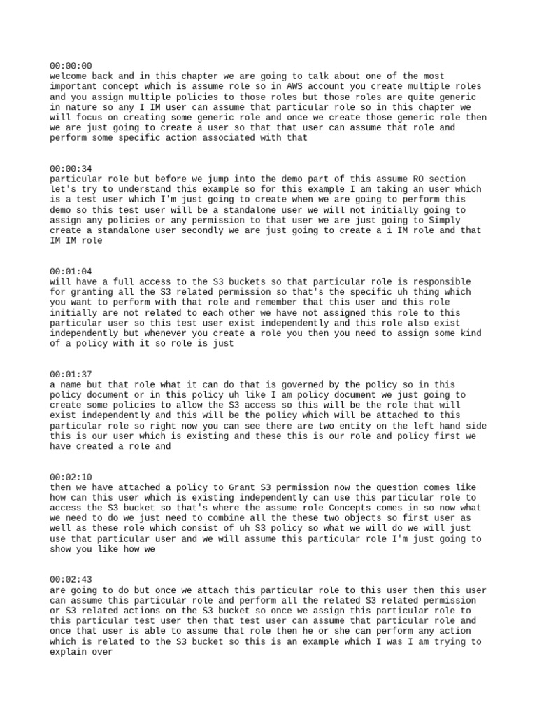NoteGPT - AWS Assume IAM Role - Step by Step Tutorial (Part-3) | PDF ...