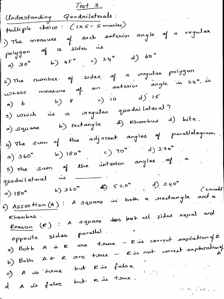 Chapter 3 Test Questions | PDF