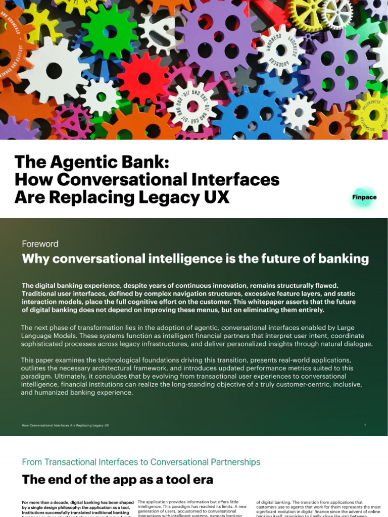 The Agentic Bank How Conversational Interfaces Are Replacing Legacy UX ...