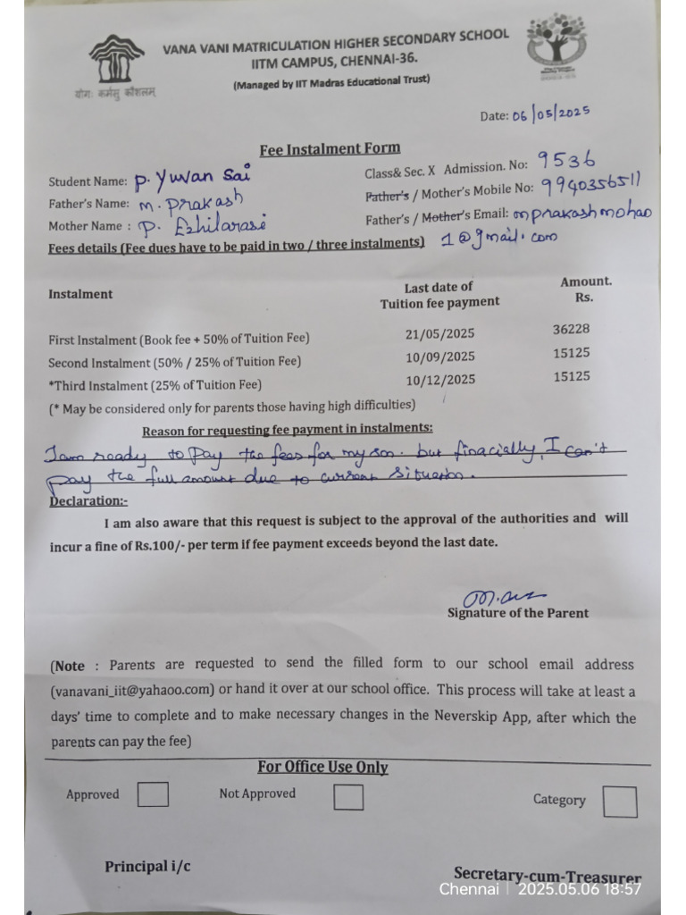 Installment Forms | PDF