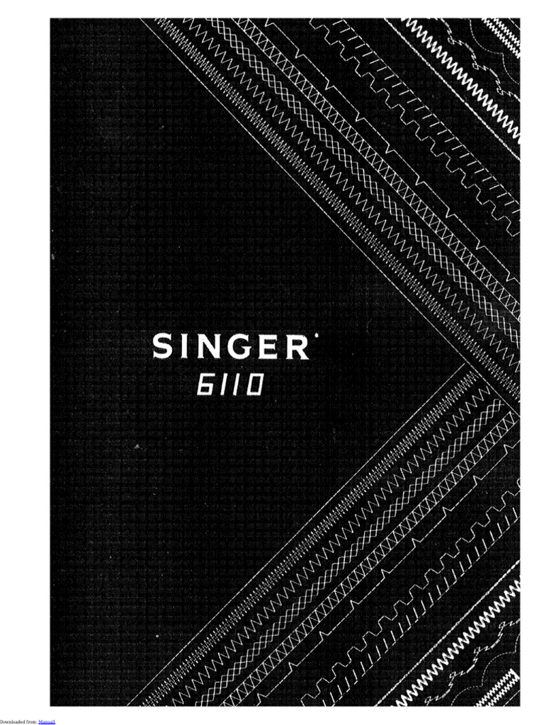 Singer 6110 Sewing Machine Instruction Manual | PDF