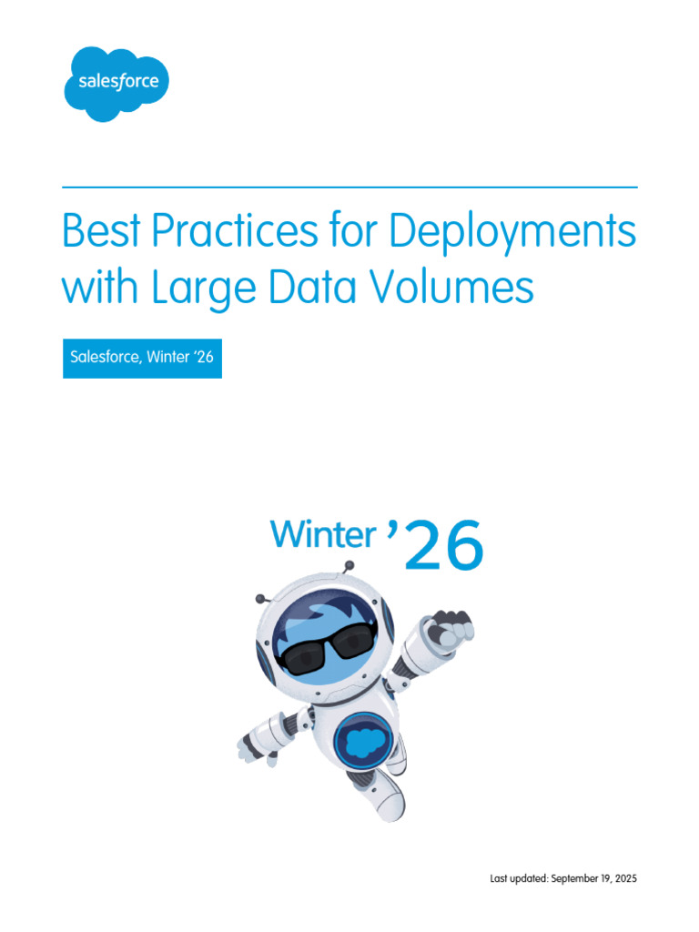 Salesforce Large Data Volumes BP | PDF | Databases | Database Index