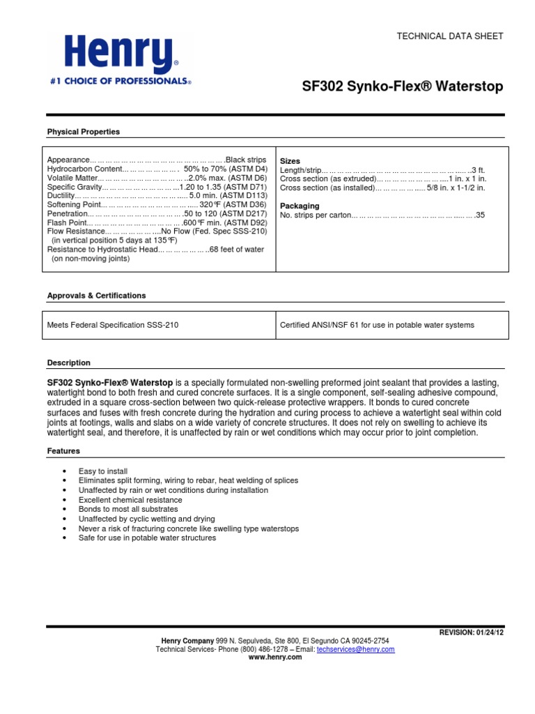 SF302 C Techdata | PDF | Concrete | Precast Concrete