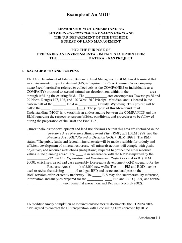 (13.5) Contracting MOU Example | Download Free PDF | National ...