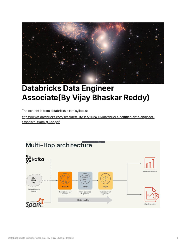 Databricks Vijay Bhaskar Reddy | PDF | Cloud Computing | Version Control