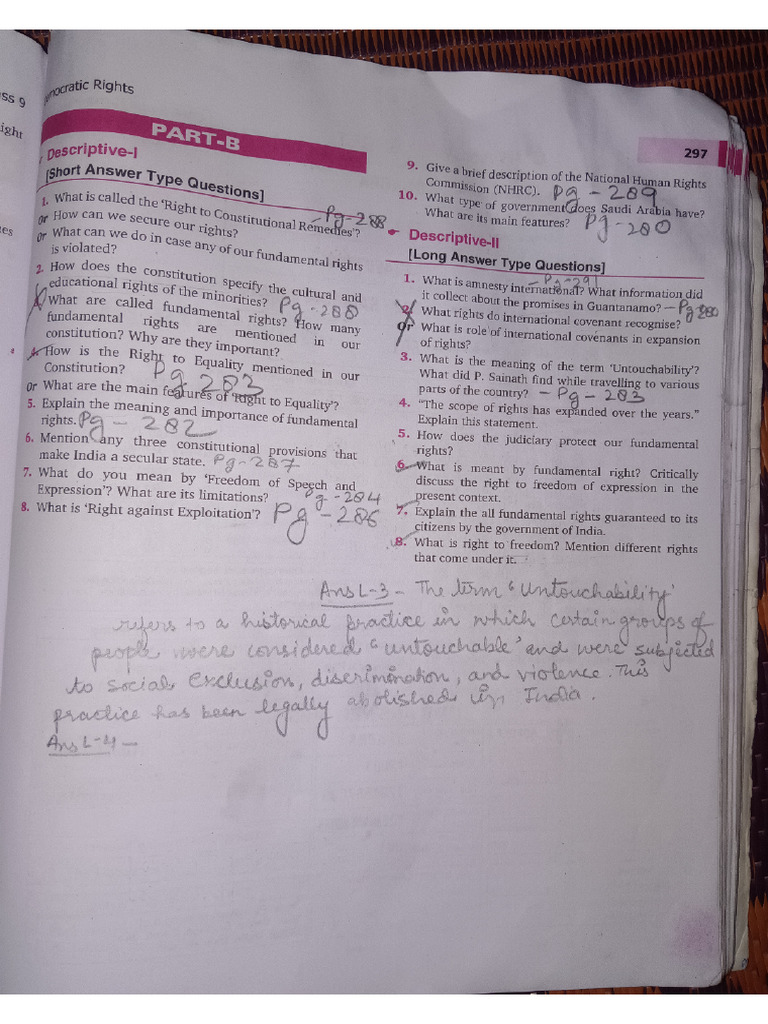 Civics Chapter 5 Questions Answers | PDF