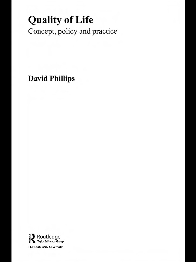Quality of Life - Concept, Policy and Practice | PDF | Social Capital ...