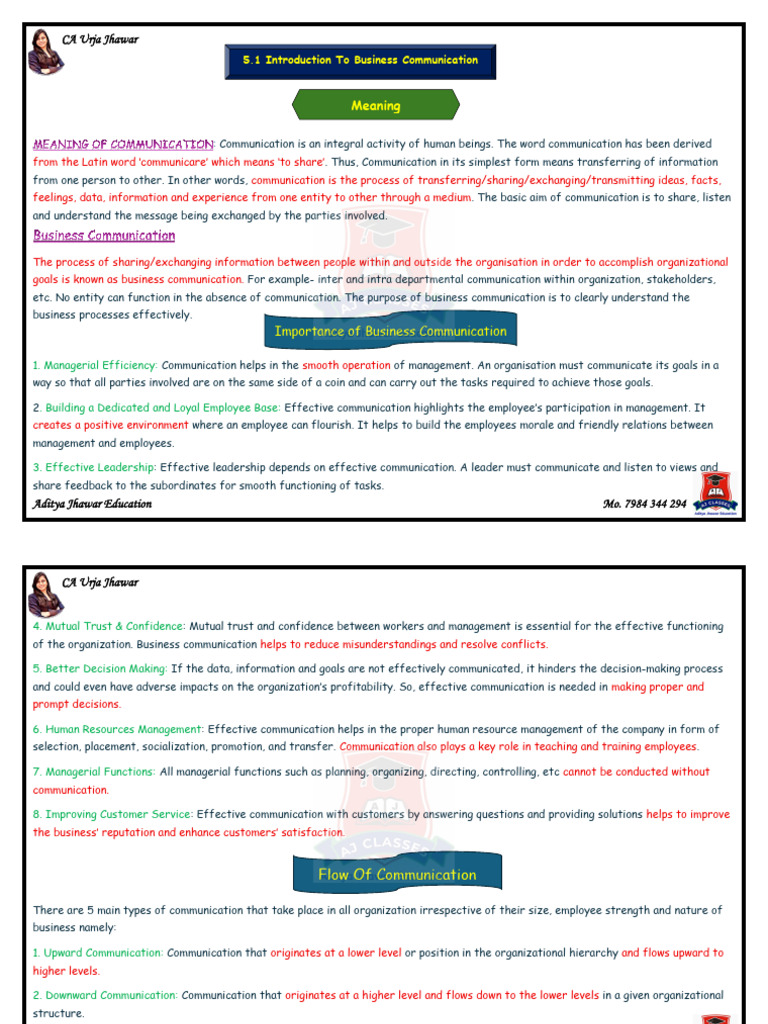 Importance of Business Communication | PDF | Communication | E Commerce