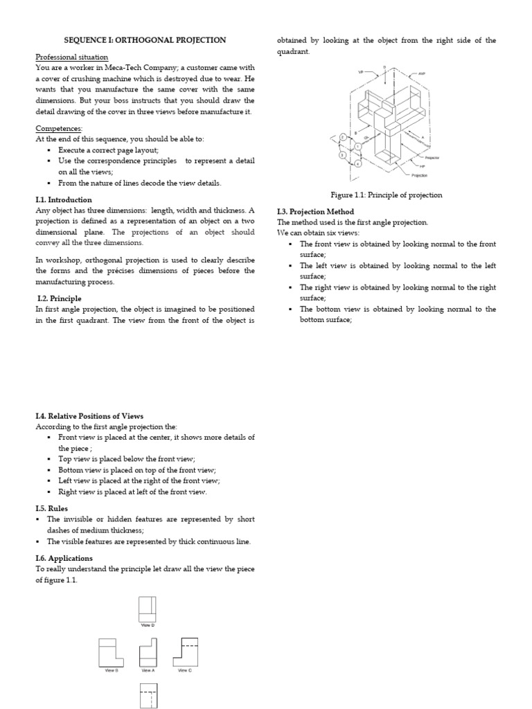 Orthogonal Projection Techniques Guide | PDF | Geometry