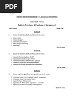Principles of Management Question Papers | PDF | Business Process ...