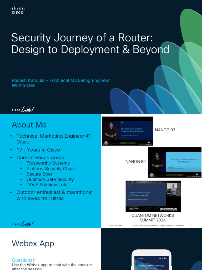 Security Journey of A Router Design To Deployment & Beyond | PDF ...
