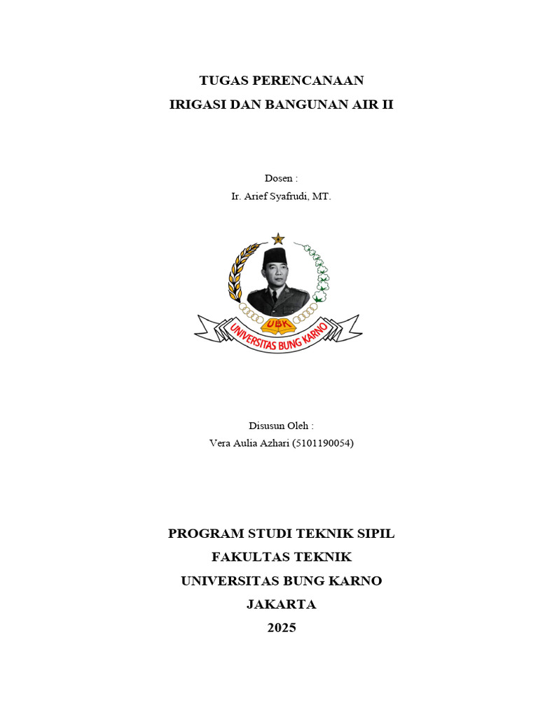 TP Irigasi Vera Aulia Azhari (5101190054) r1 | PDF