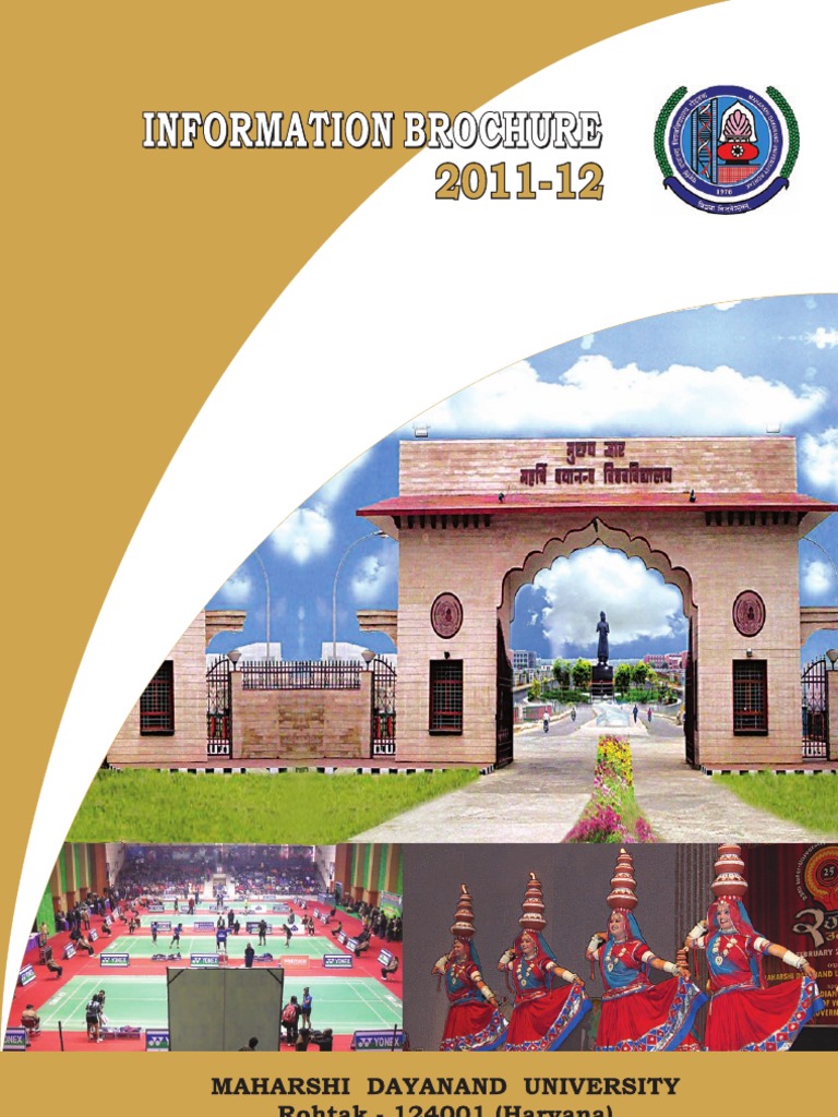 MDU New-Information Brochure | PDF | Bachelor Of Science | Bachelor's ...