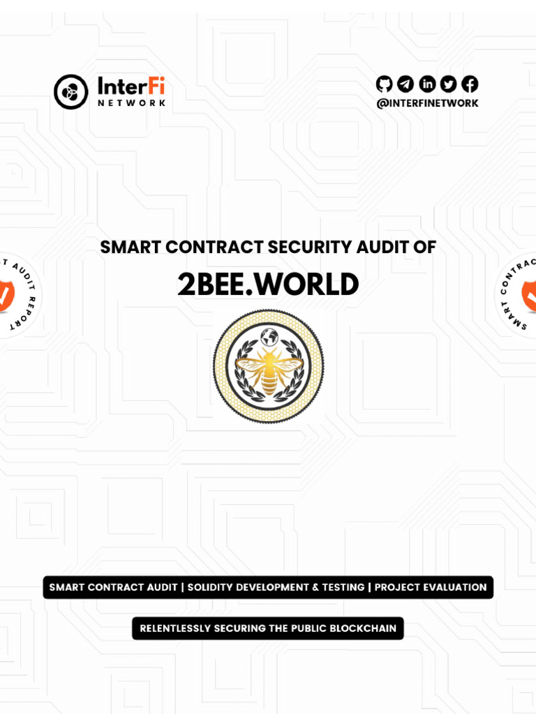 2BEEWorld 0x8eDAeCA9 | PDF | Audit | Source Code