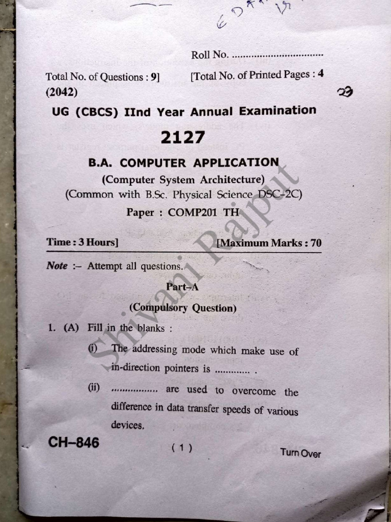 Comp 201, 202, 203 | PDF