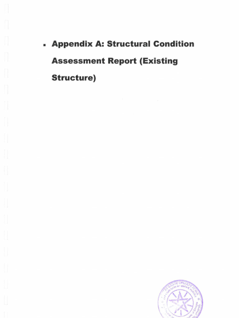 Appendix A Structural Condtion | PDF