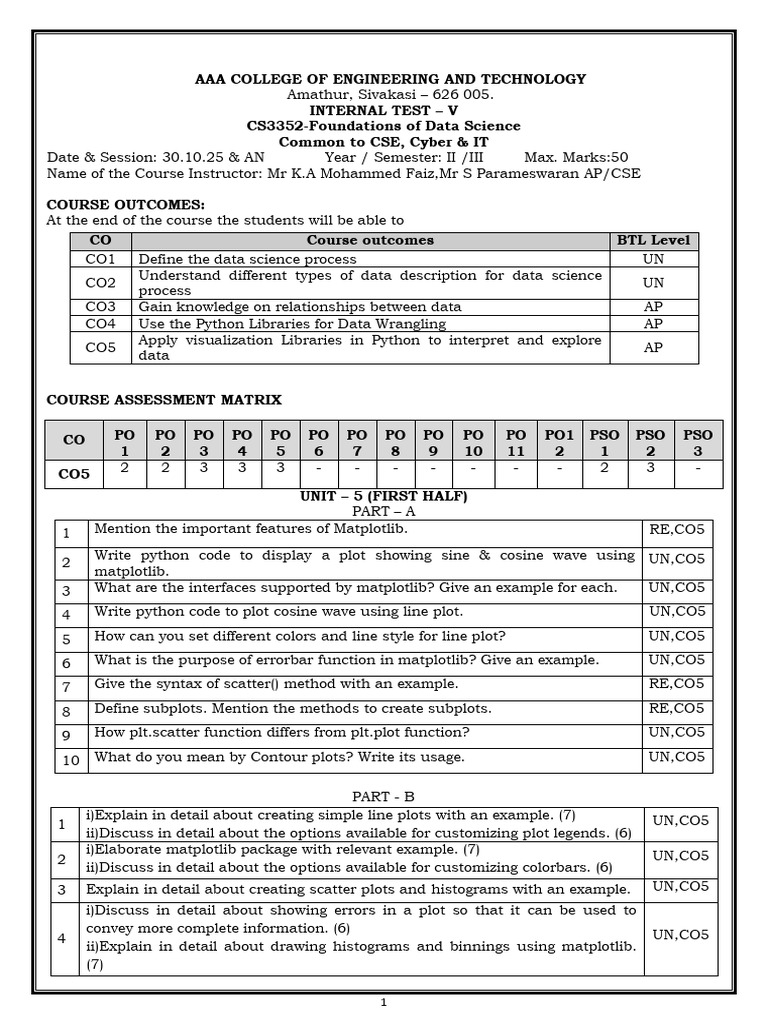 II CSE_CS3352_INT V_QB New | PDF | Computer Programming | Software ...