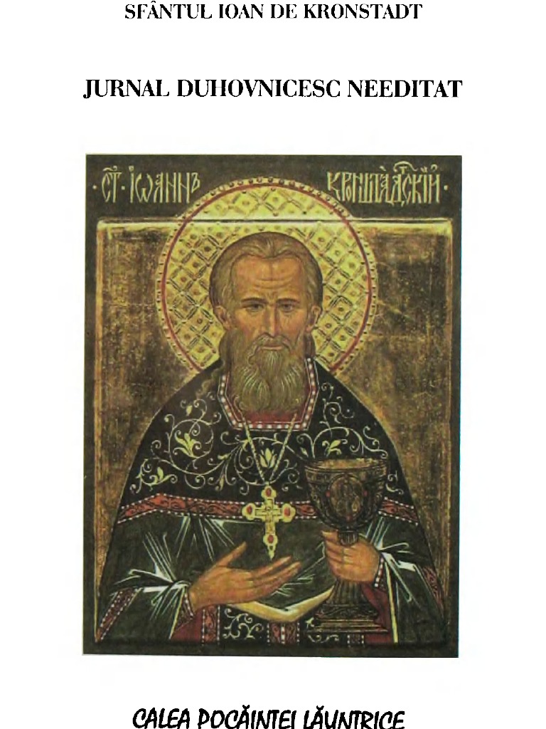 (Sf. Ioan de Kronstadt Jurnal Duhovnicesc Needitat | PDF