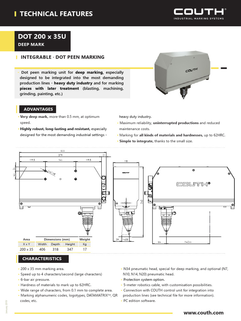 Integrable Deepmarking Dot Marking Machine 200x35u 1 | PDF | Mechanical ...