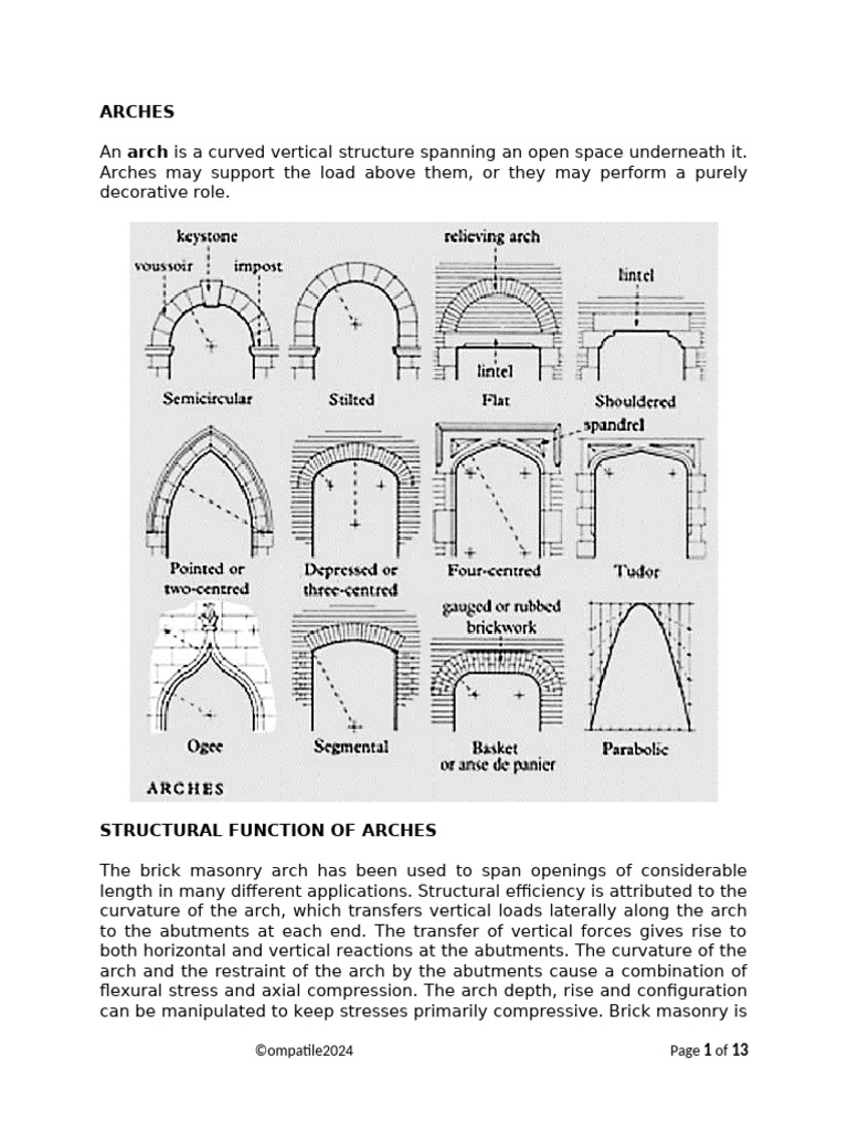 Arches | PDF | Architectural Design | Architecture