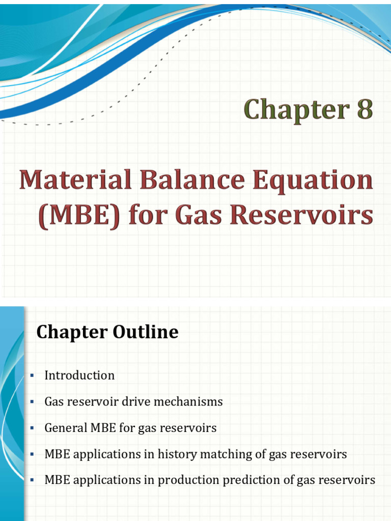 Material Balance in Gas Reservoirs | PDF | Petroleum Reservoir | Gases