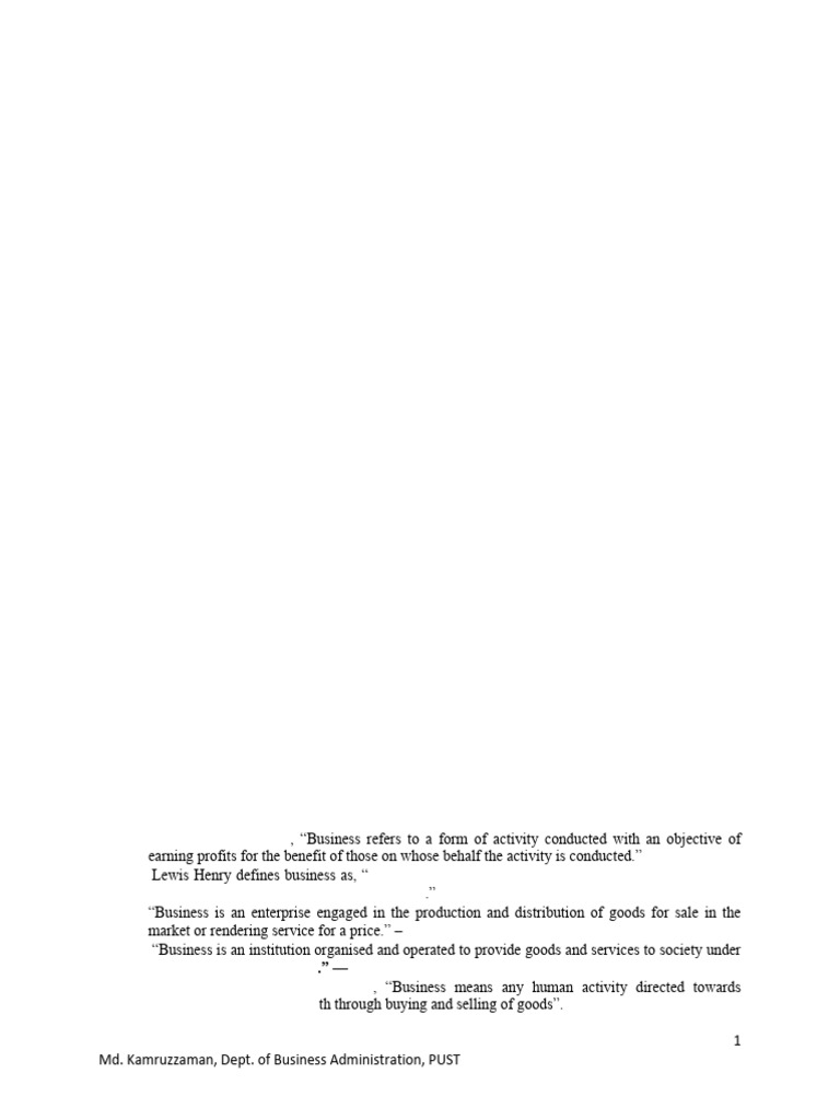 Introduction to Business Concepts | PDF | Partnership | Sole Proprietorship