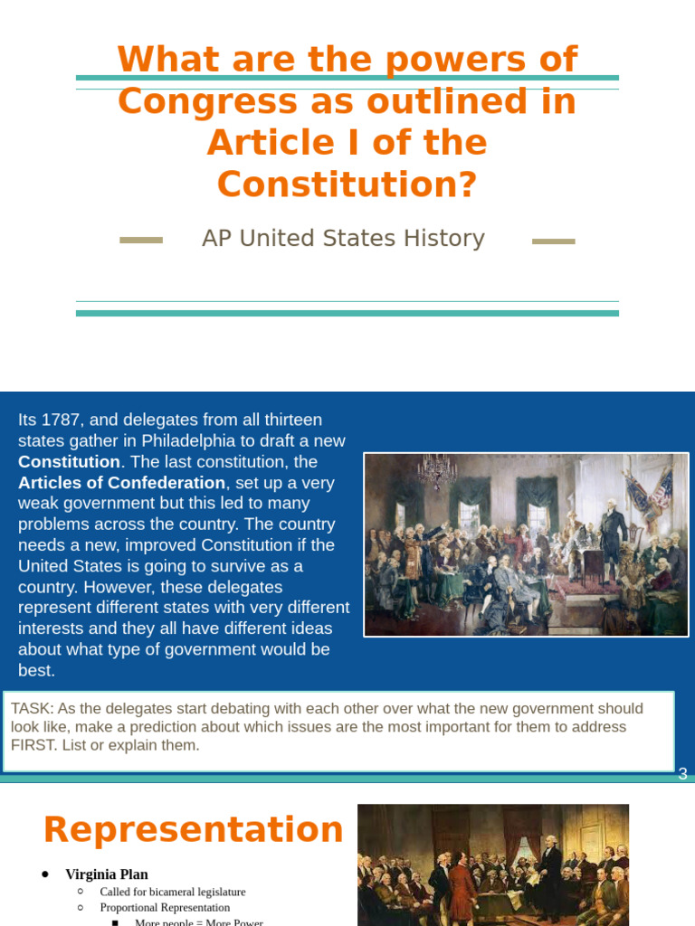 Article I and The Legislative Branch | PDF | United States House Of ...