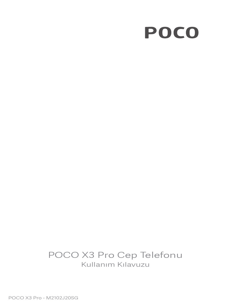 POCO X3 Pro TR | PDF
