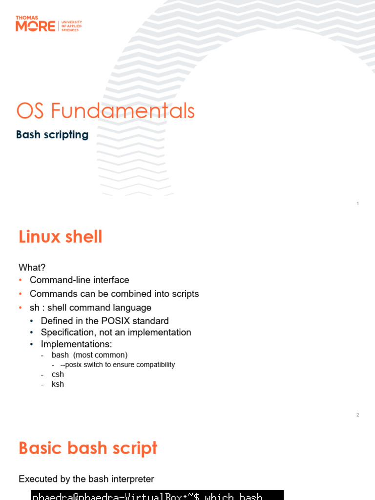 OS Fundamentals - 4 - Linux Scripting | PDF