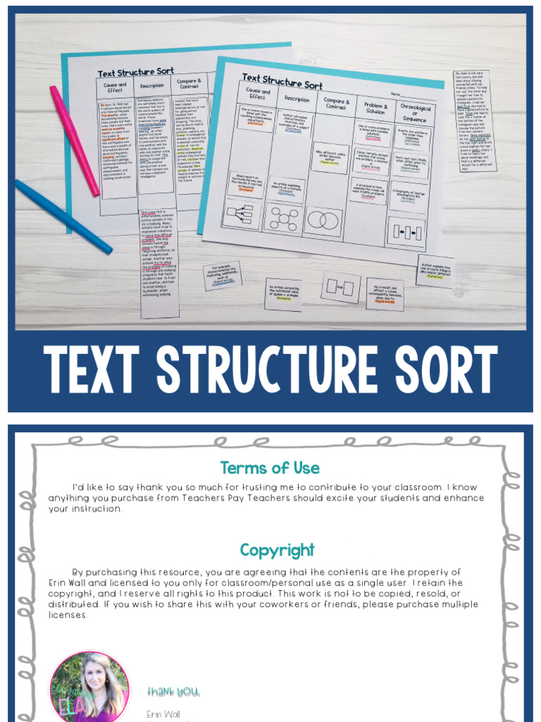 Text Structure Sort Activity Guide | PDF | Endangered Species | Bullying