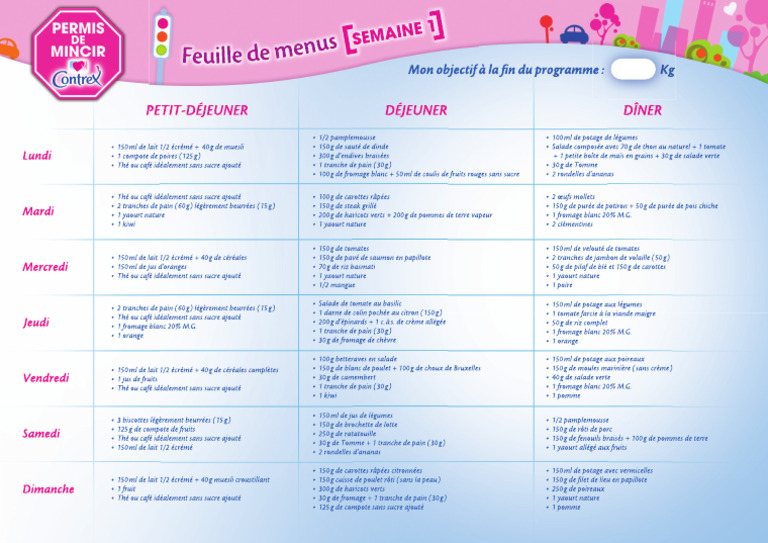 Feuille de Menu Telechargeable1 | PDF