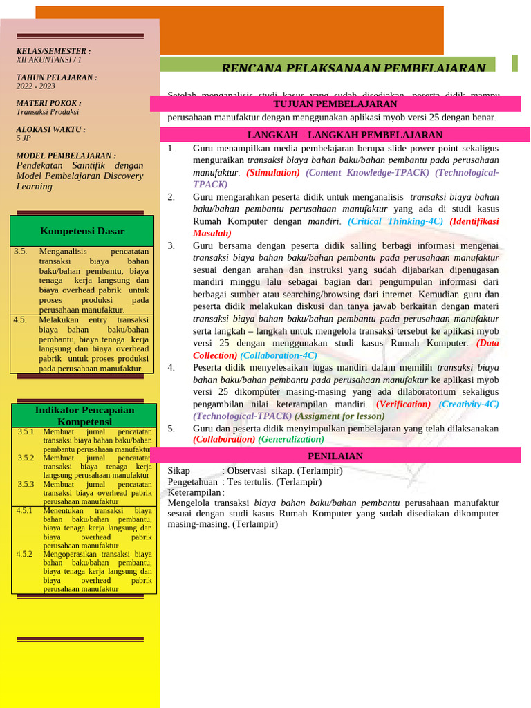 Luring Kd 3.15a Transaksi Produksi | PDF