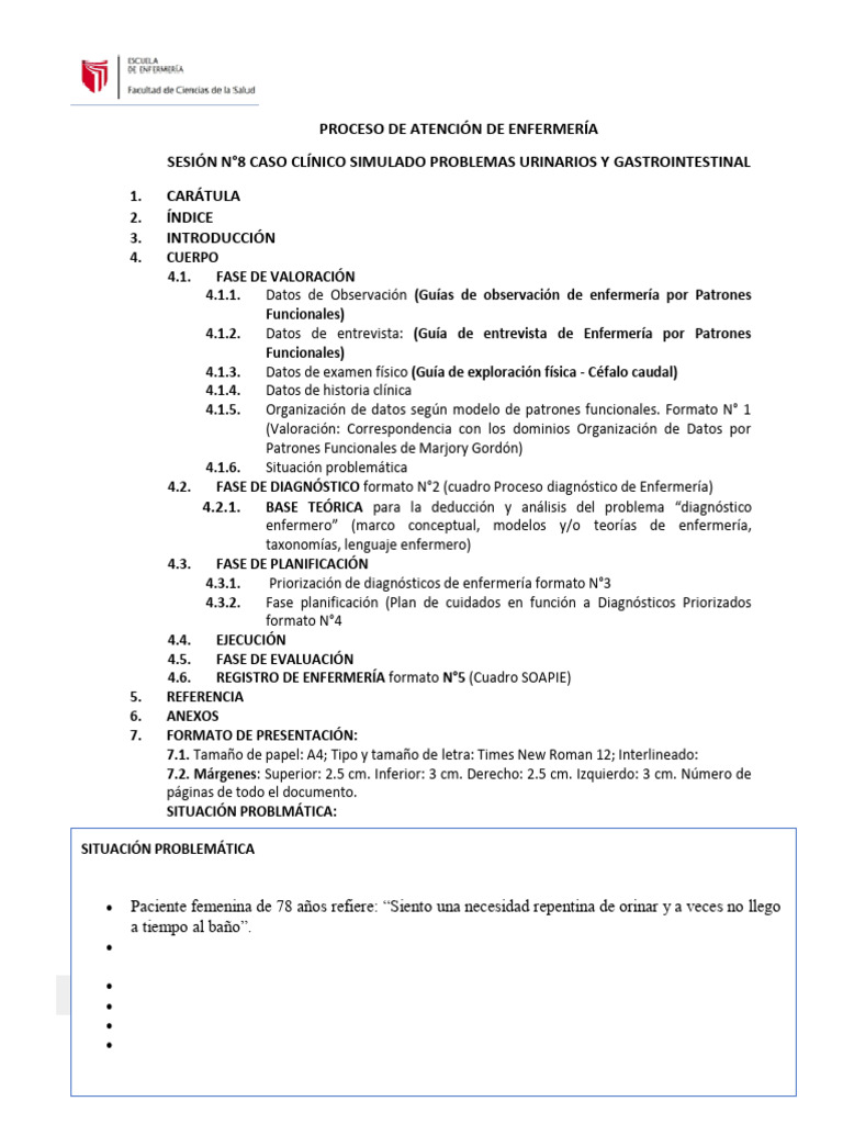 Atención de Enfermería: Problemas Urinarios | PDF | Enfermería | Dolor