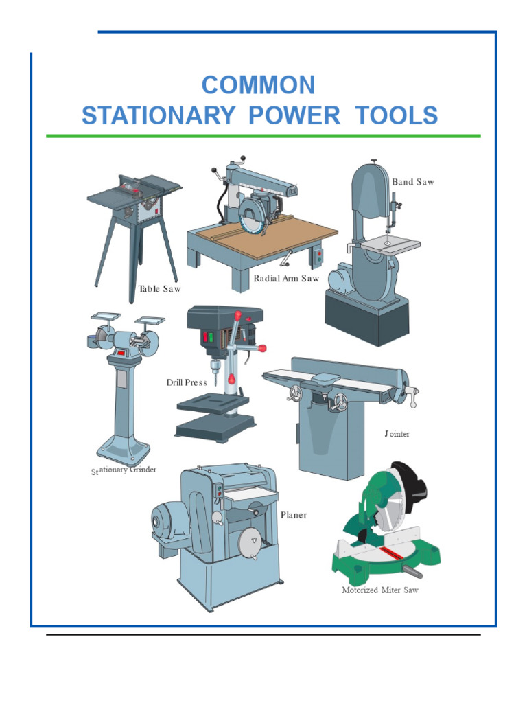 Stationary Power Tools | PDF