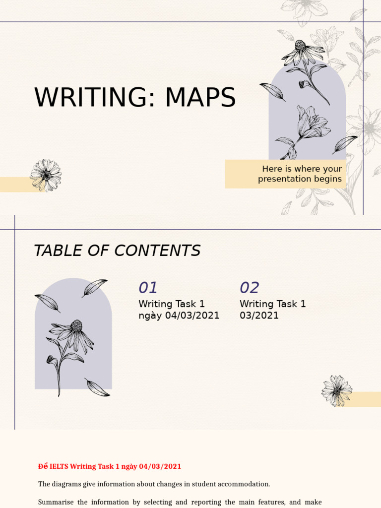 WRITING TASK 1 (Map) | PDF