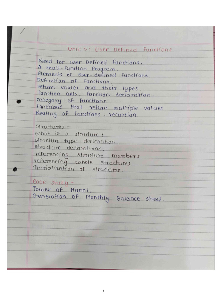 Unit 5 FPL Notes | PDF